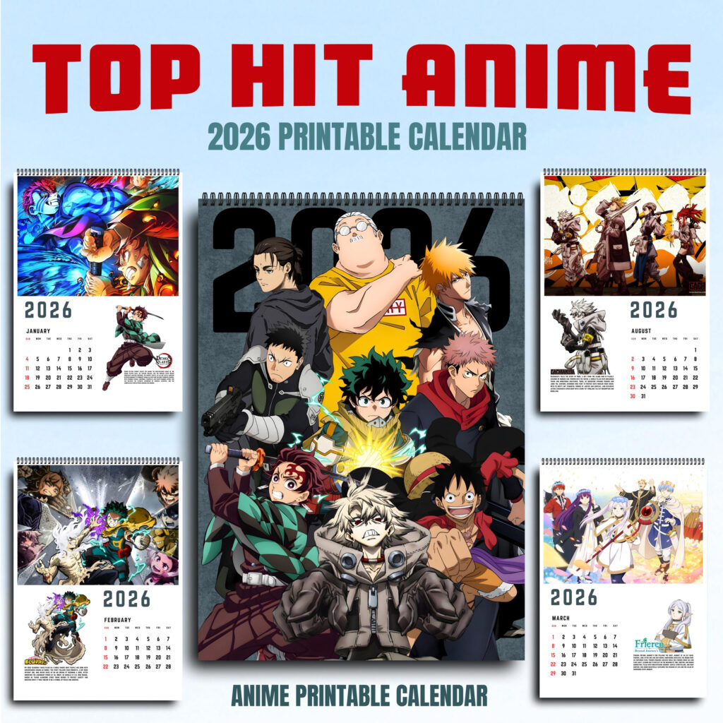 Anime Calendar 2026 Schedule | Calendar 2025