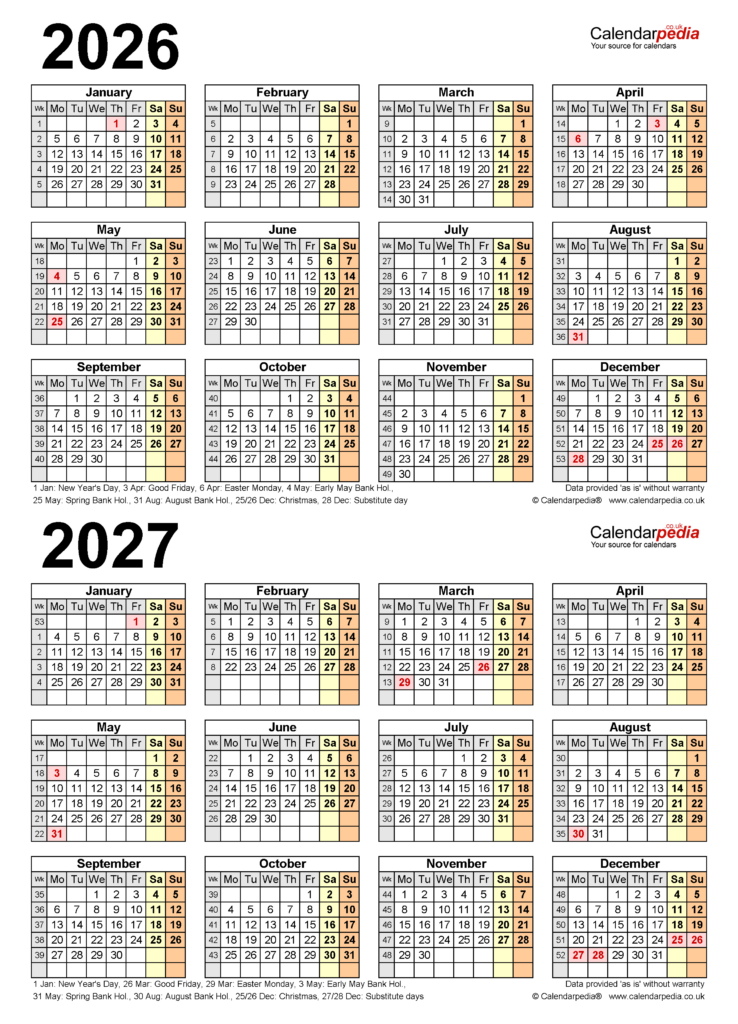 2026 Calendar Printable Trinidad | Calendar 2025